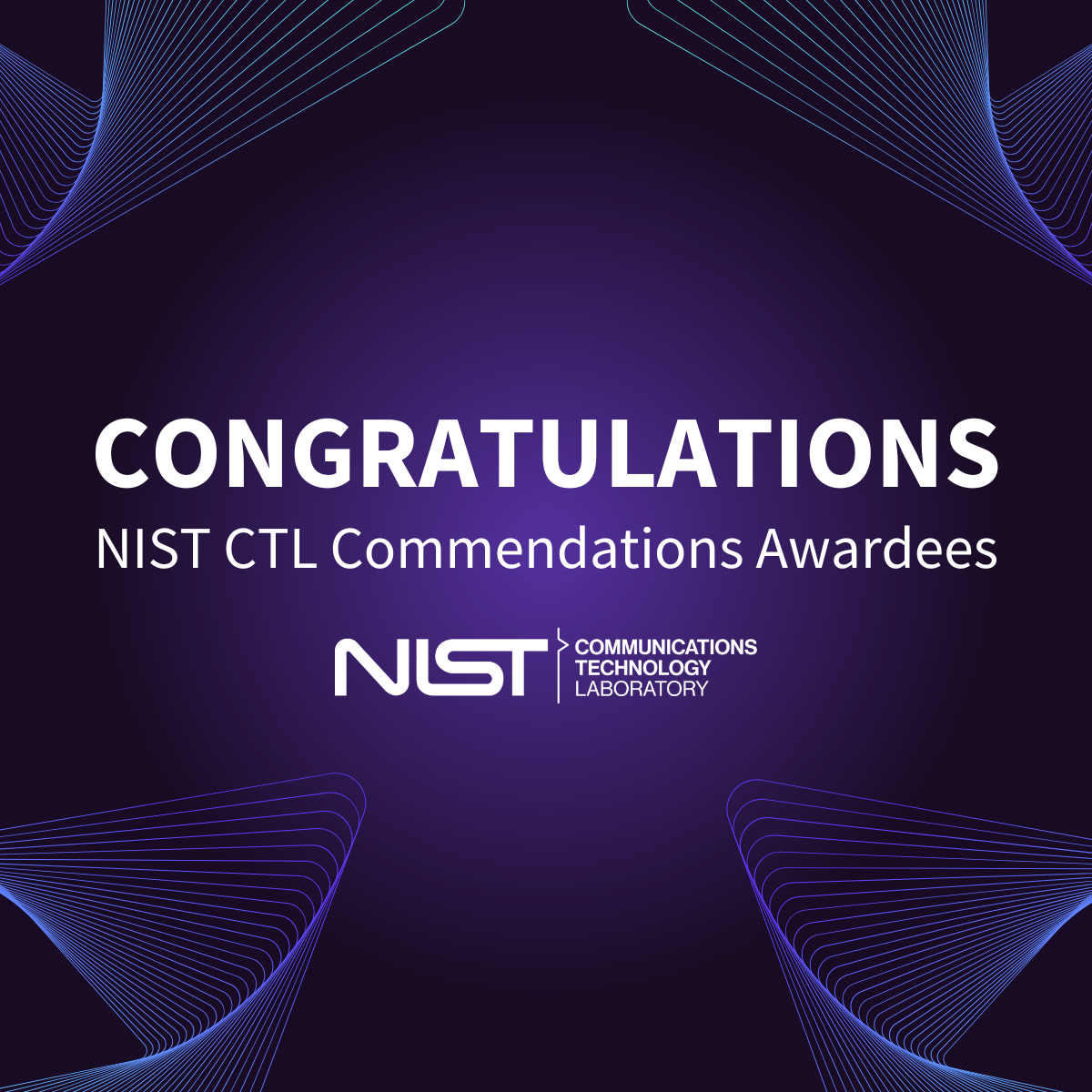 Congratulations to NIST CTL Commendations Awardees